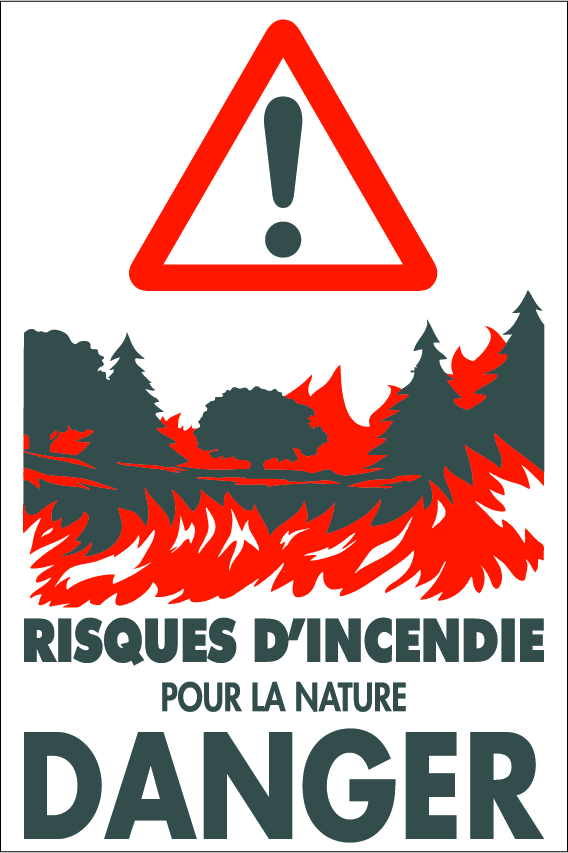 Affiche Risque d'incendie - Contact Forestier