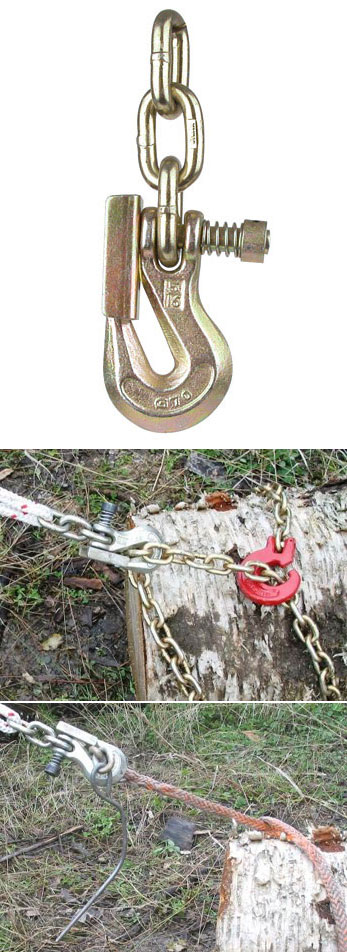 Crochet plat (7 mm) avec barrure PCA-1282 - Contact Forestier